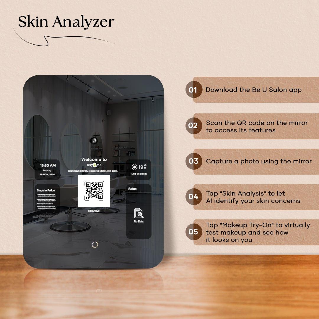 Florida Beauty Labs Smart Mirror | Skin Analysis and virtual-try