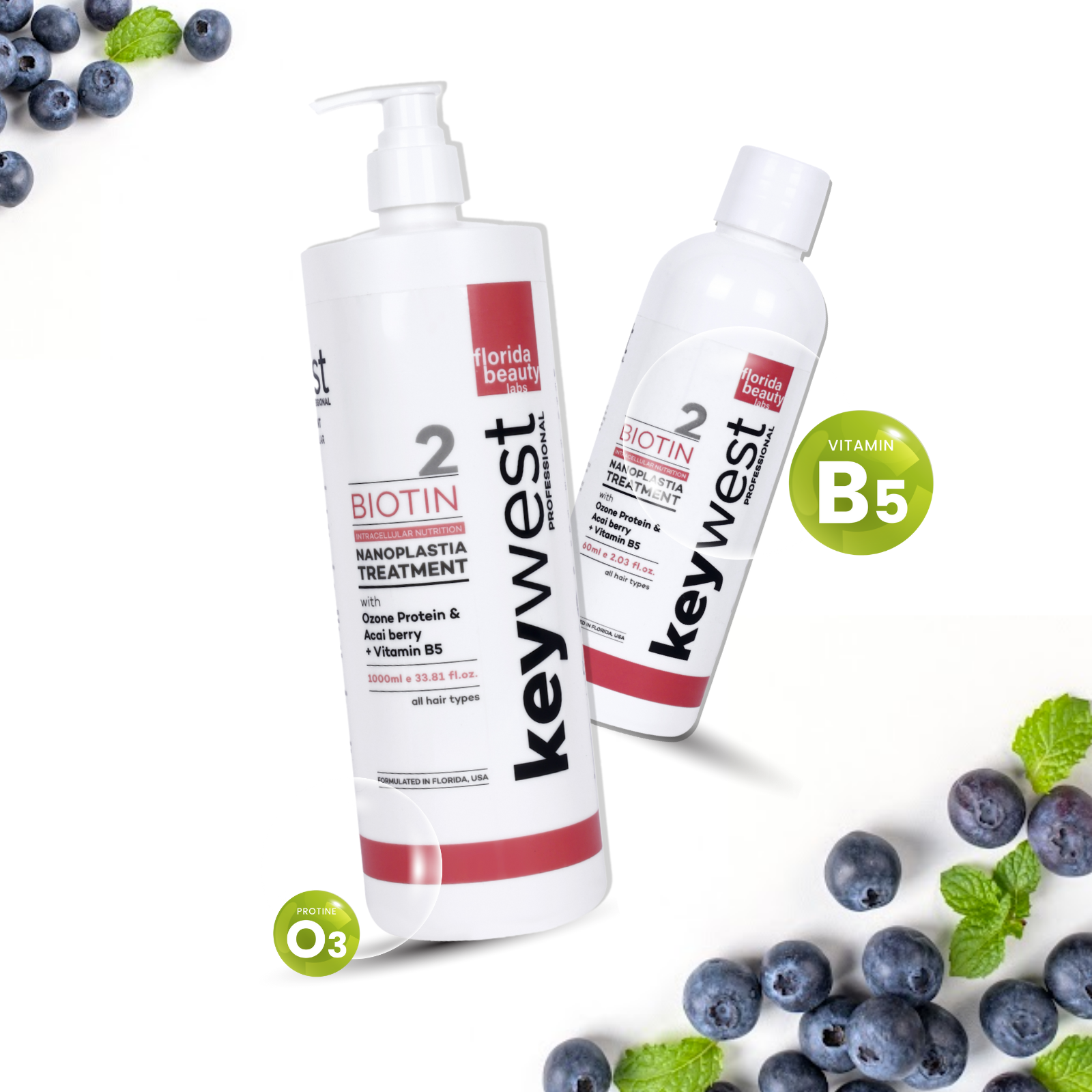 Keywest Professional Nanoplastia Treatment for Frizzy & Damaged Hair – Florida Beauty Labs