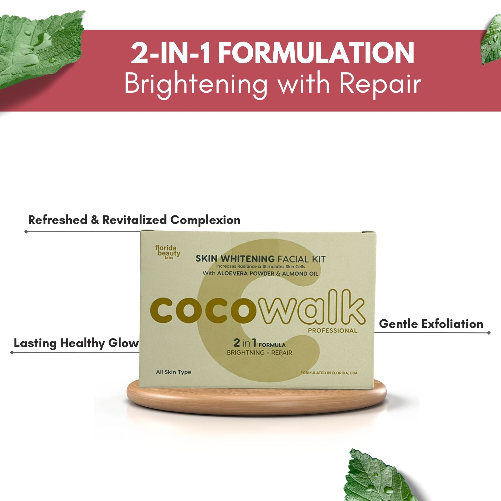 Cocowalk Professional Skin Whitening Facial | Brightening & Repair – Florida Beauty Labs